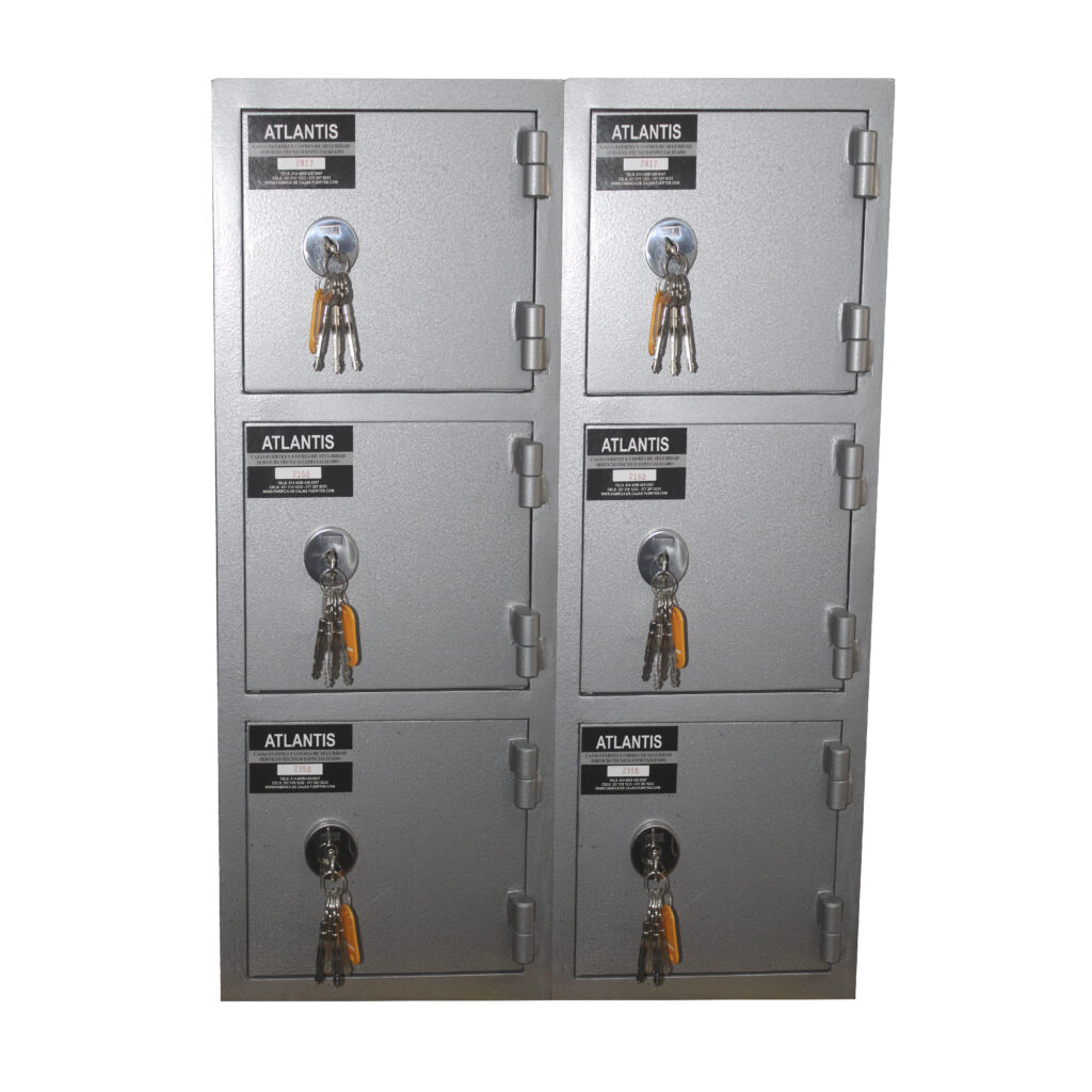 Locker de Seguridad Vertical 6 Cajones | Seguridad Atlantis SAS